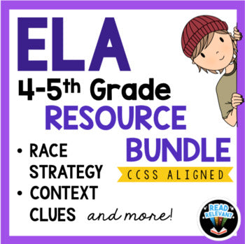 Distance Learning 4-5th Grade ELA Reading and Writing Bundle – Read ...