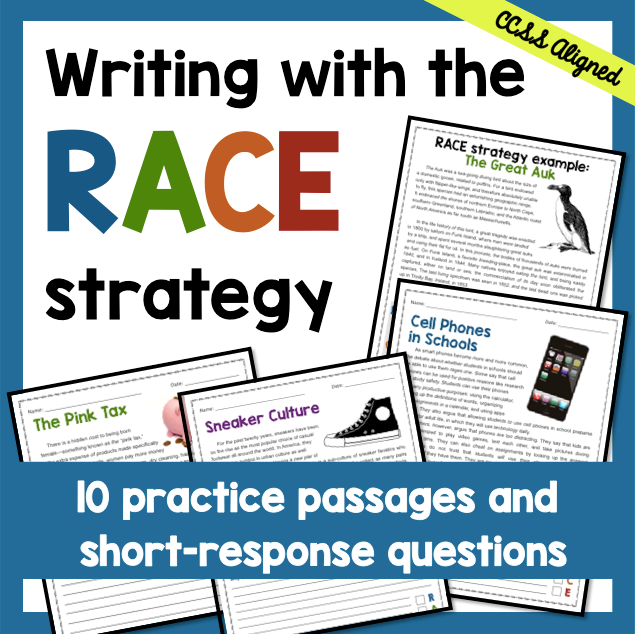 RACE Strategy Writing Grades 6-9 – Read Relevant